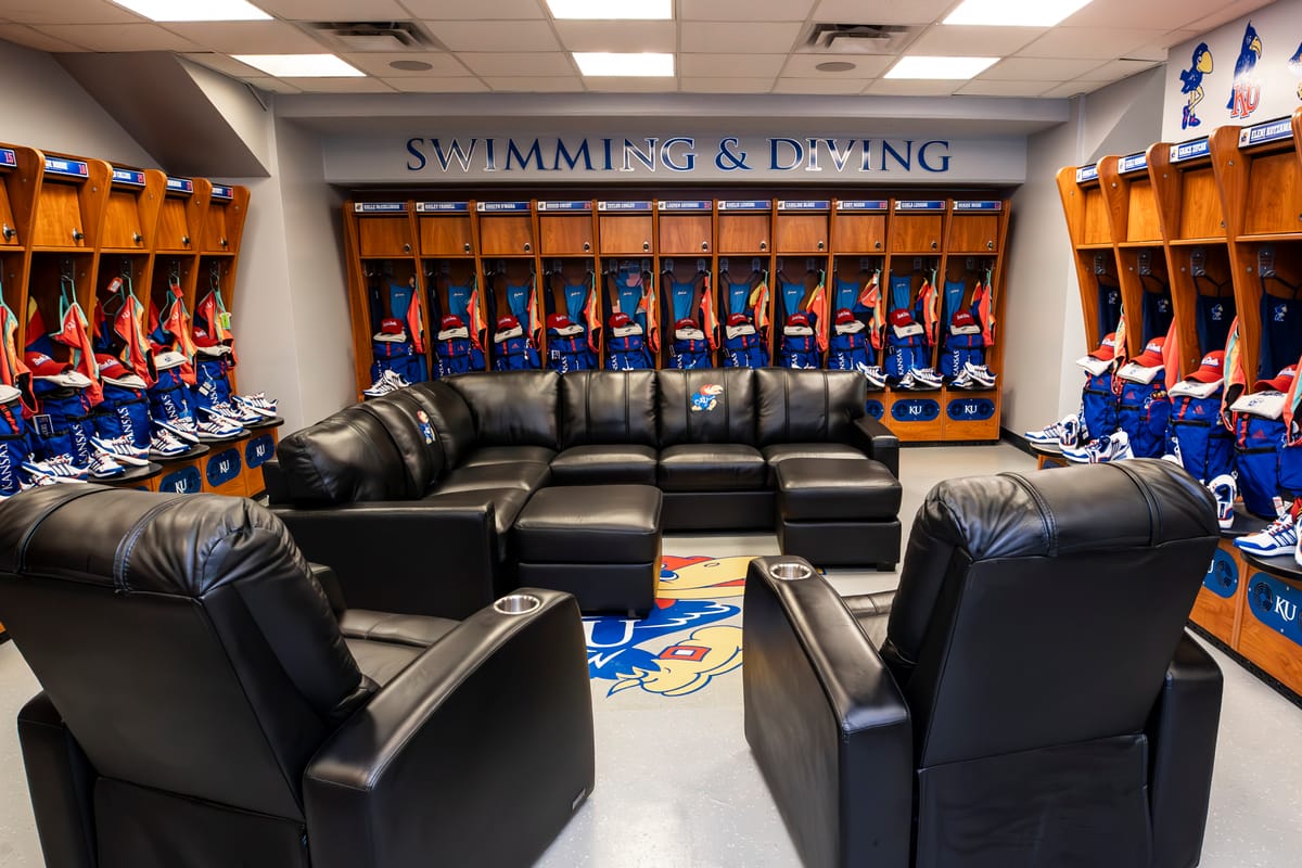 Why KU's swimming's new locker room is more than just fresh paint
