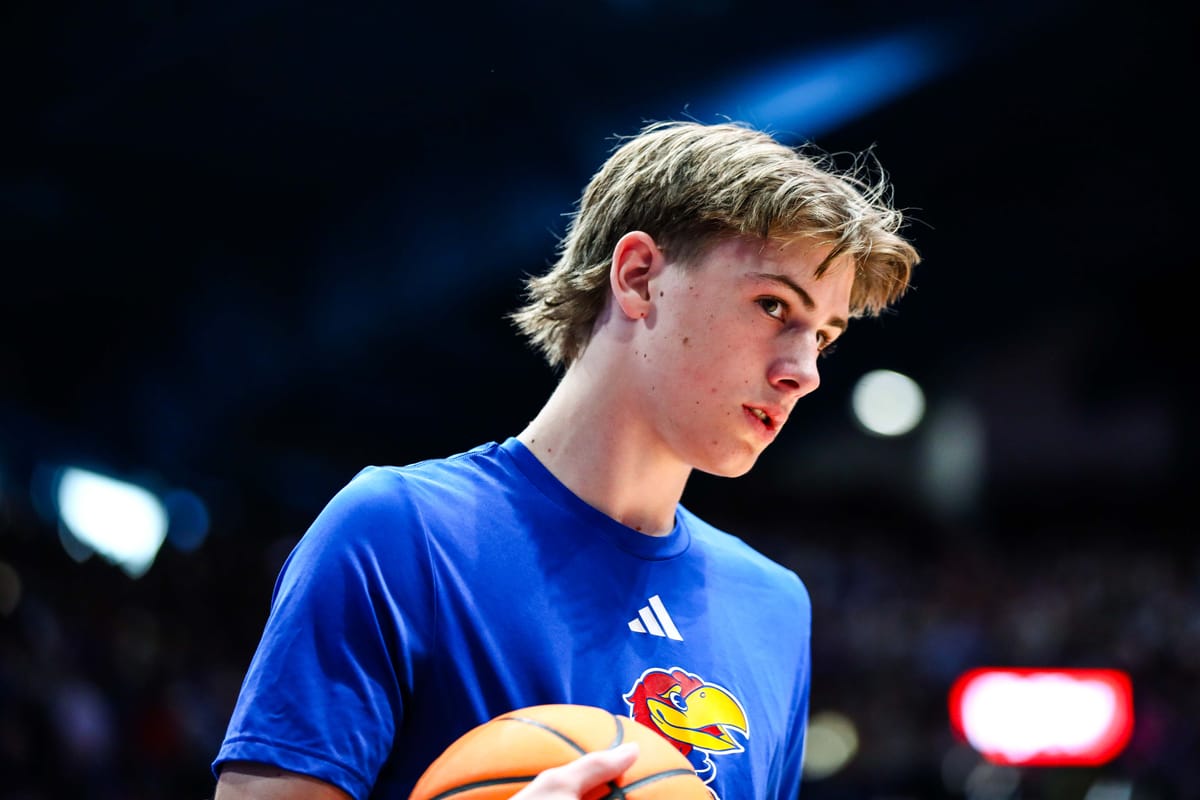 Freshman guard Johnny Furphy to join Jayhawks' starting lineup vs. OU