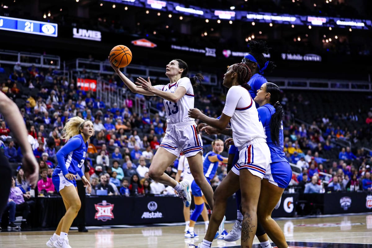Photo Gallery: KU-BYU women at Big 12 tourney in KCMO