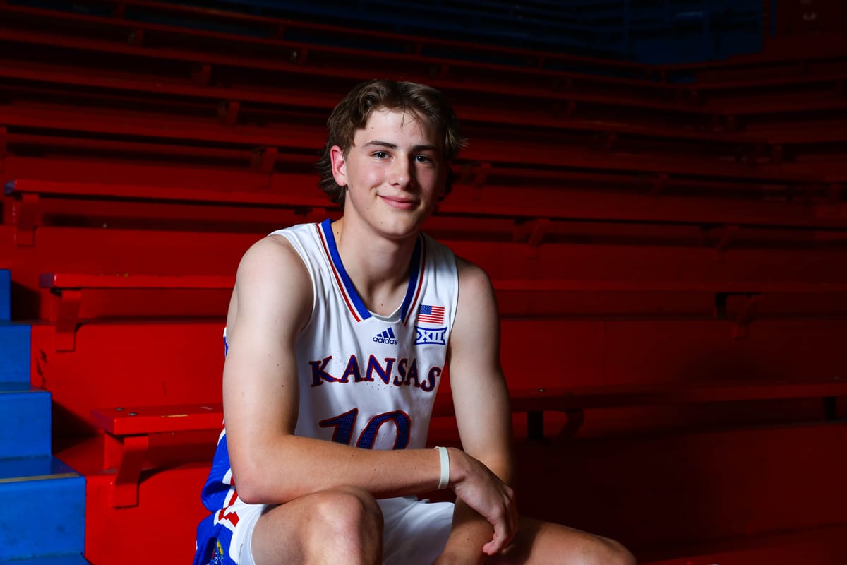 KU freshman Johnny Furphy declares for 2024 NBA draft
